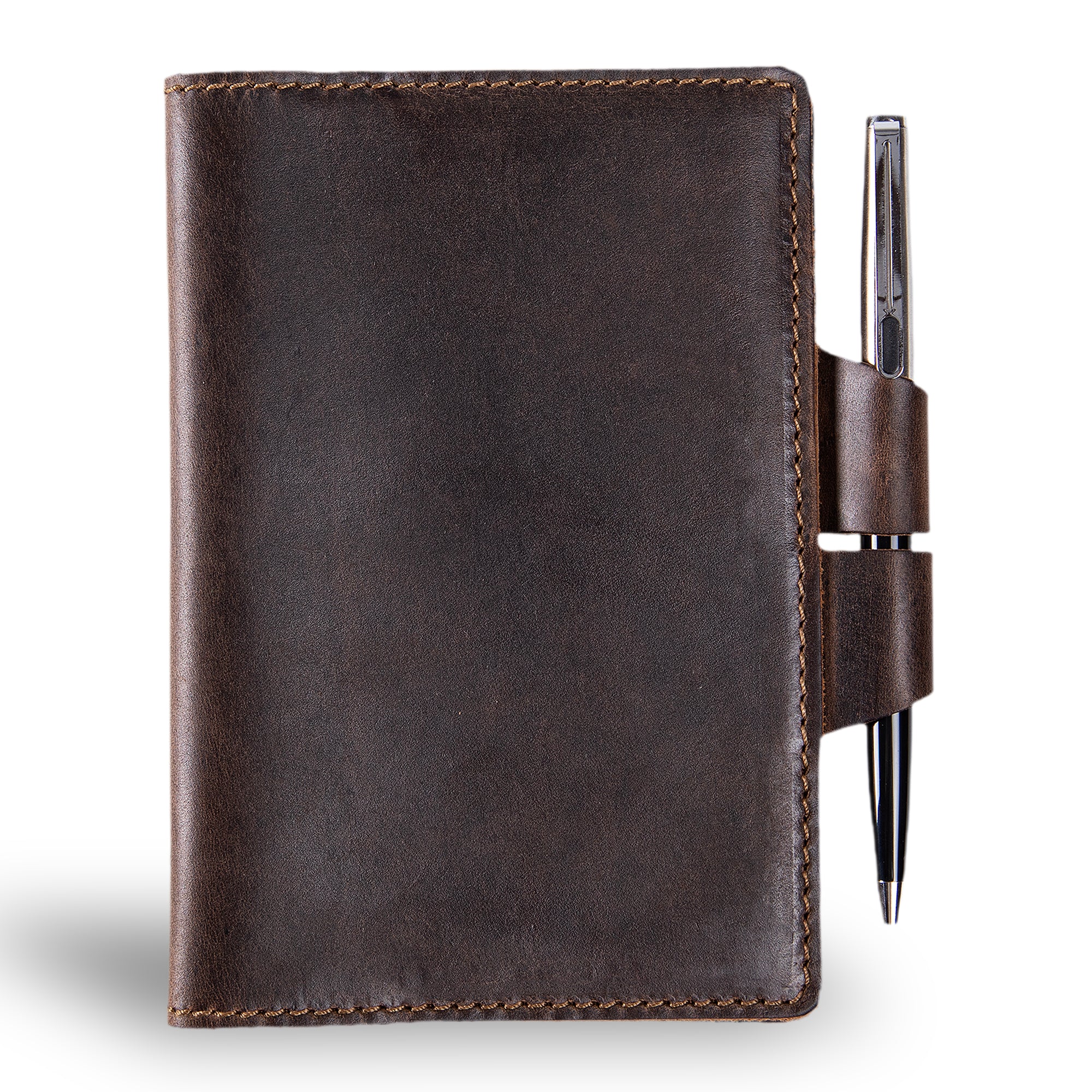 Mood | Leather Notebook Cover | Dark Brown – PEGAI