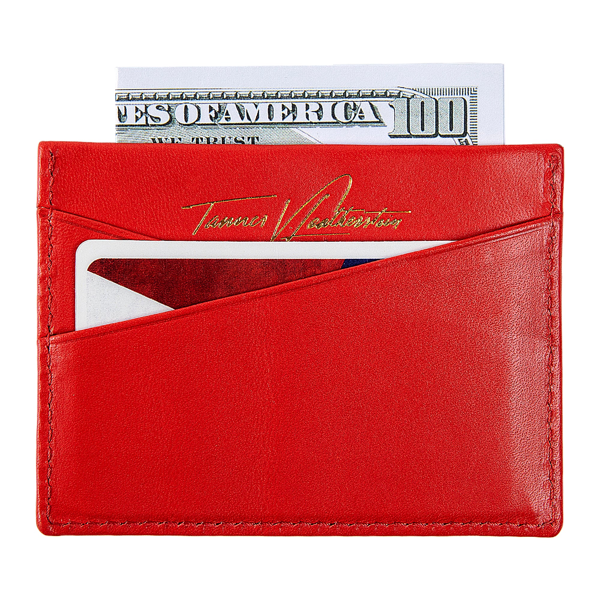 Ricky | Italian Leather Card Holder | Red – PEGAI