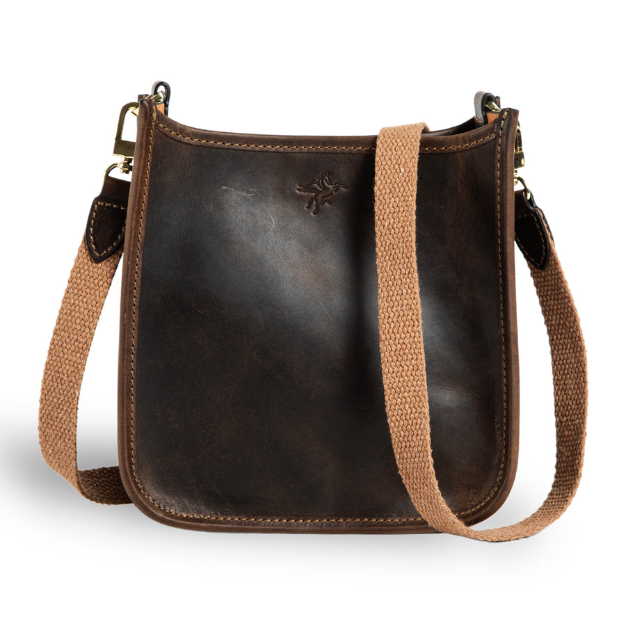 Spring | Hobo Crossbody Bag | Dark Brown w/ Gold Hardware – PEGAI